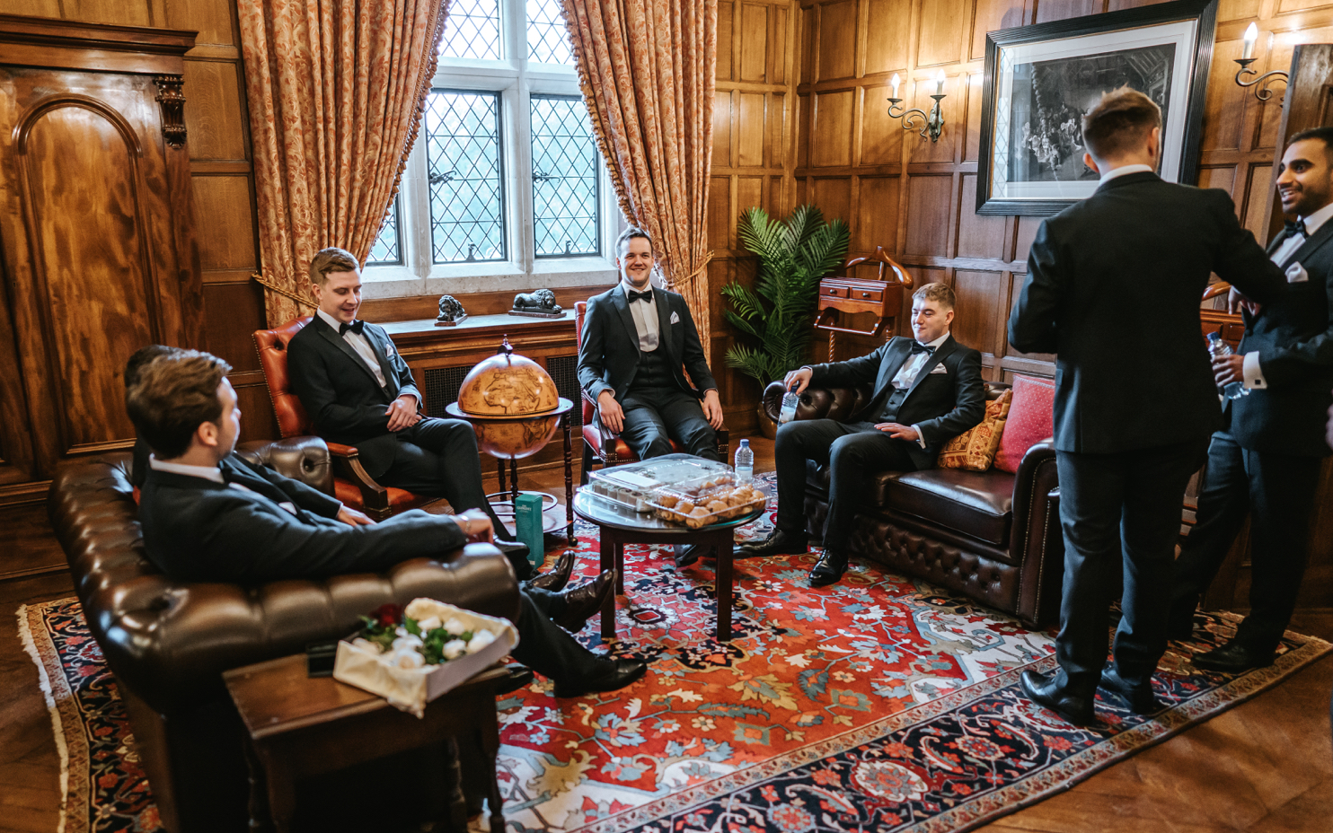 Elegant Groom's Room at North Mymms Park