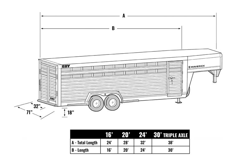 Eby Maverick Livestock Trailer