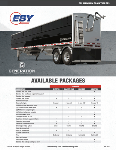 The New Standard for Grain Trailers | EBY GENERATION