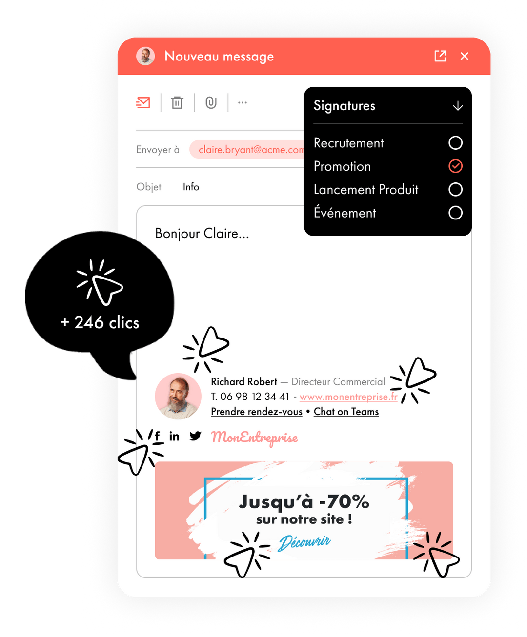 Letsignit - Outil #1 pour gérer vos signatures mail d’entreprise