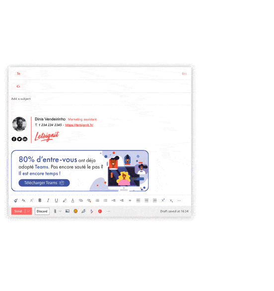Add-in de Signatures Mail Letsignit pour Outlook - Microsoft Office 365