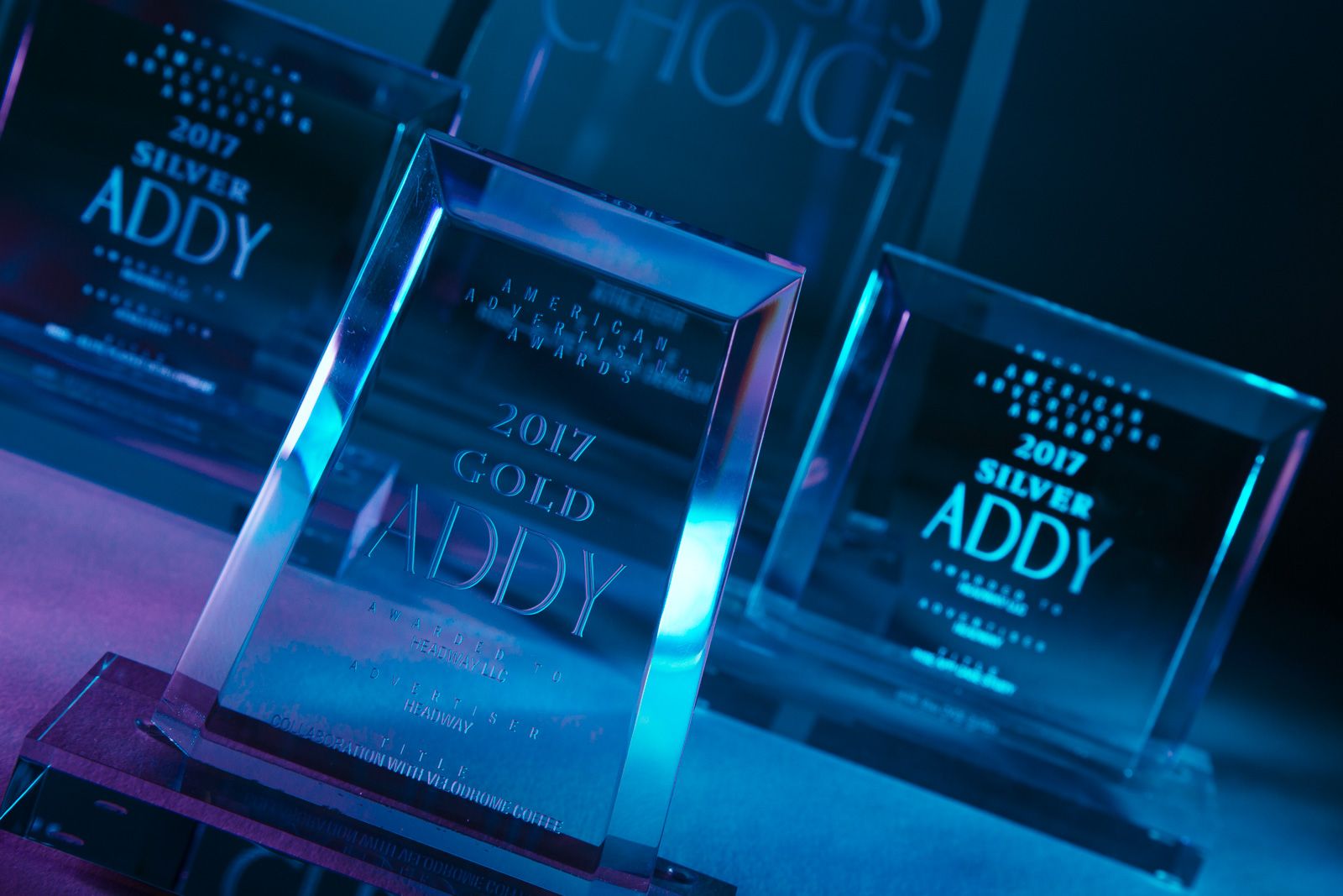 Headway 2018 ADDY Awards - Silver, Gold, and Judges Choice