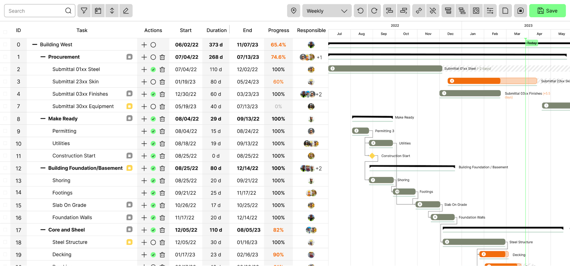 Construction Scheduling and Planning Software | Outbuild