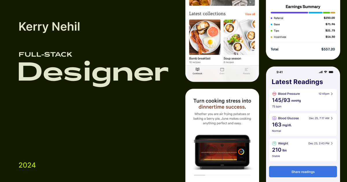 Product Design Portfolio of Kerry Nehil — Postmates