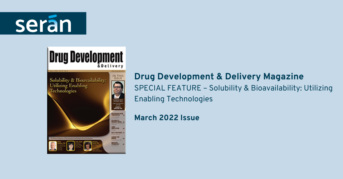 Drug Development & Delivery Magazine - Special Feature - Serán Bioscience
