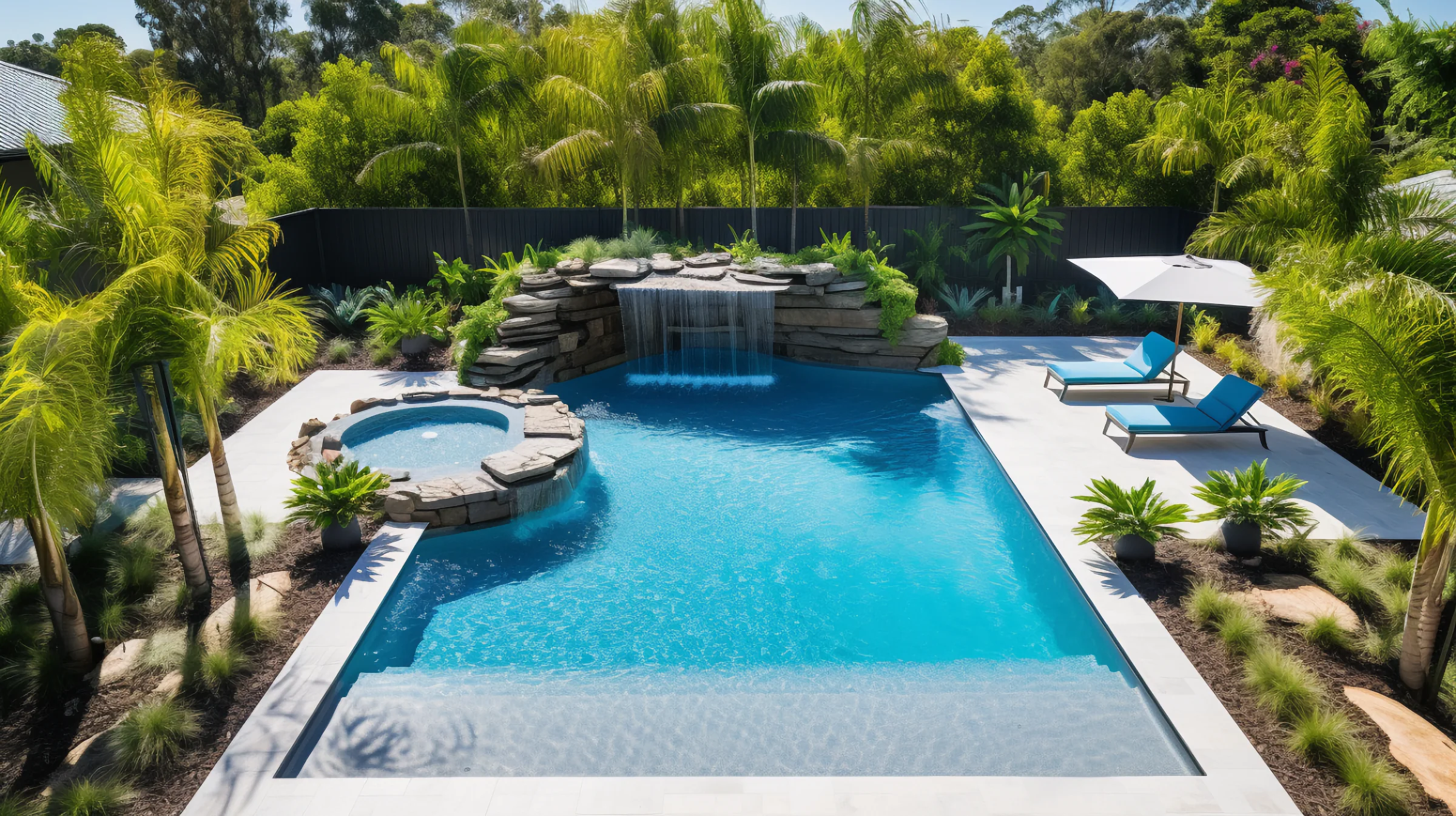Adding new features to your swimming pool: spas, water features, slides ...