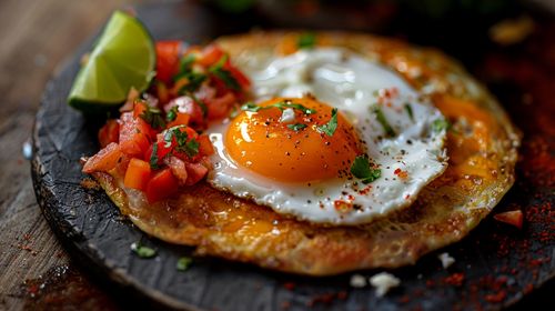 Fried Egg Tostada Delight: A Frico Fried Experience
