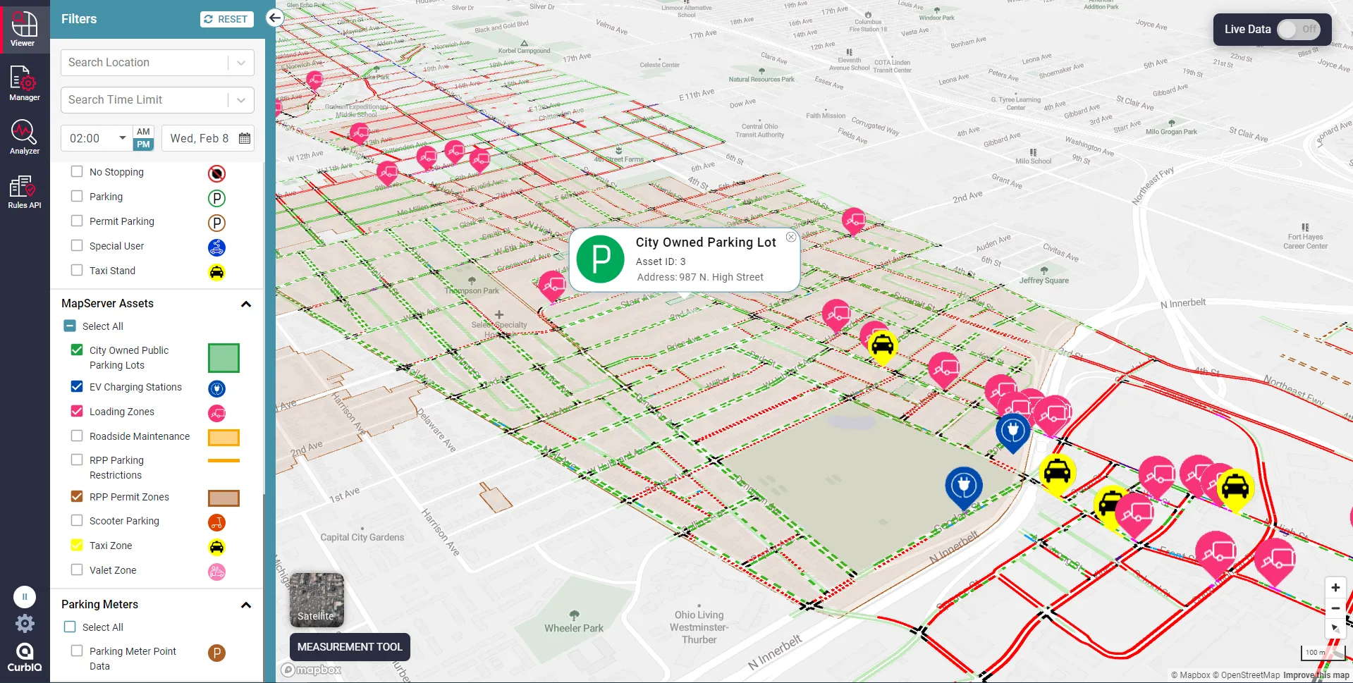 City of Columbus Dynamic Curb Lane Management System