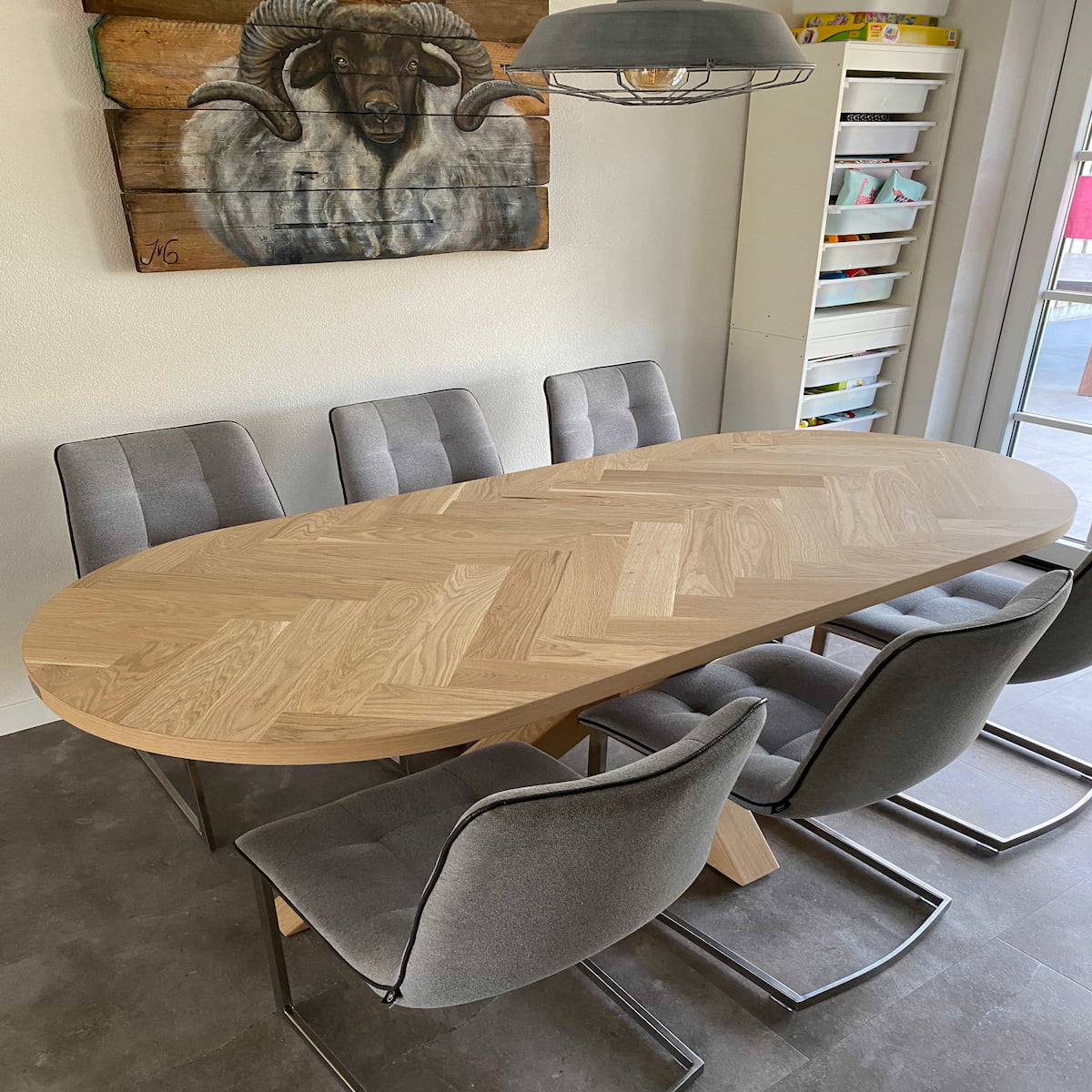 RDBWOOD - Visgraat tafels - Op maat gemaakt