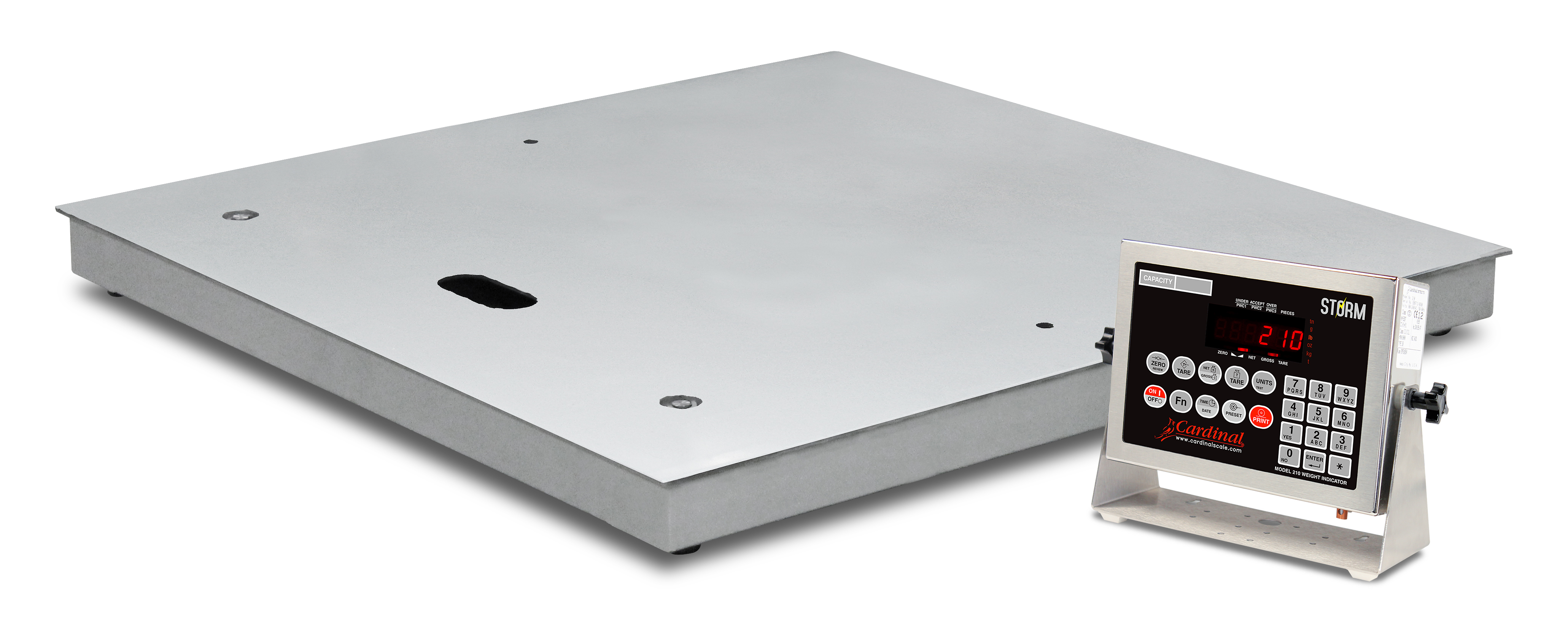 Jual Timbangan Lantai | Electronic Floor Scale Cardinal 210. Capacity ...