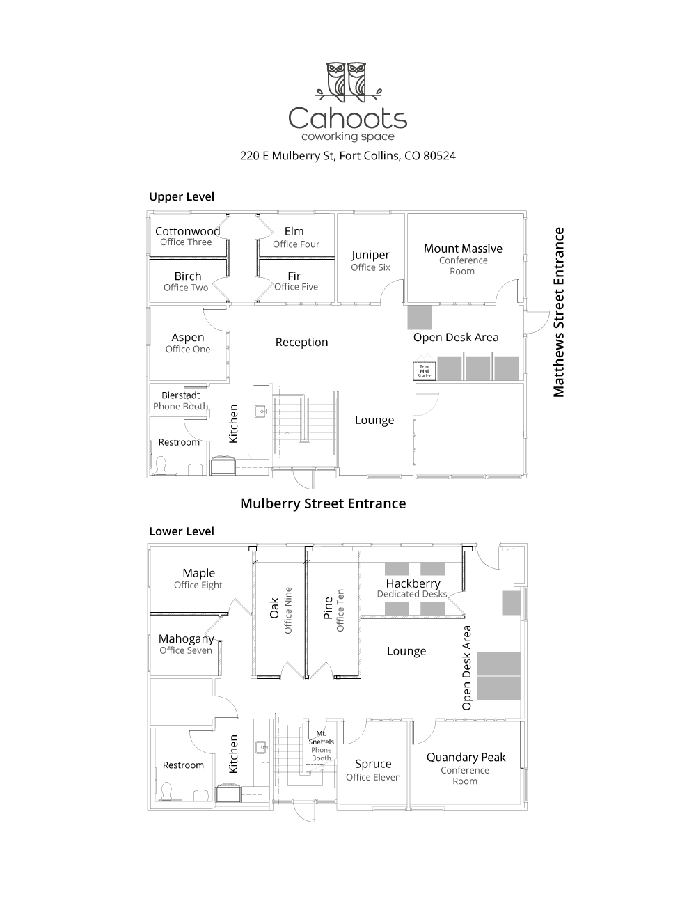 Cahoots Coworking Space - Our Spaces + Perks
