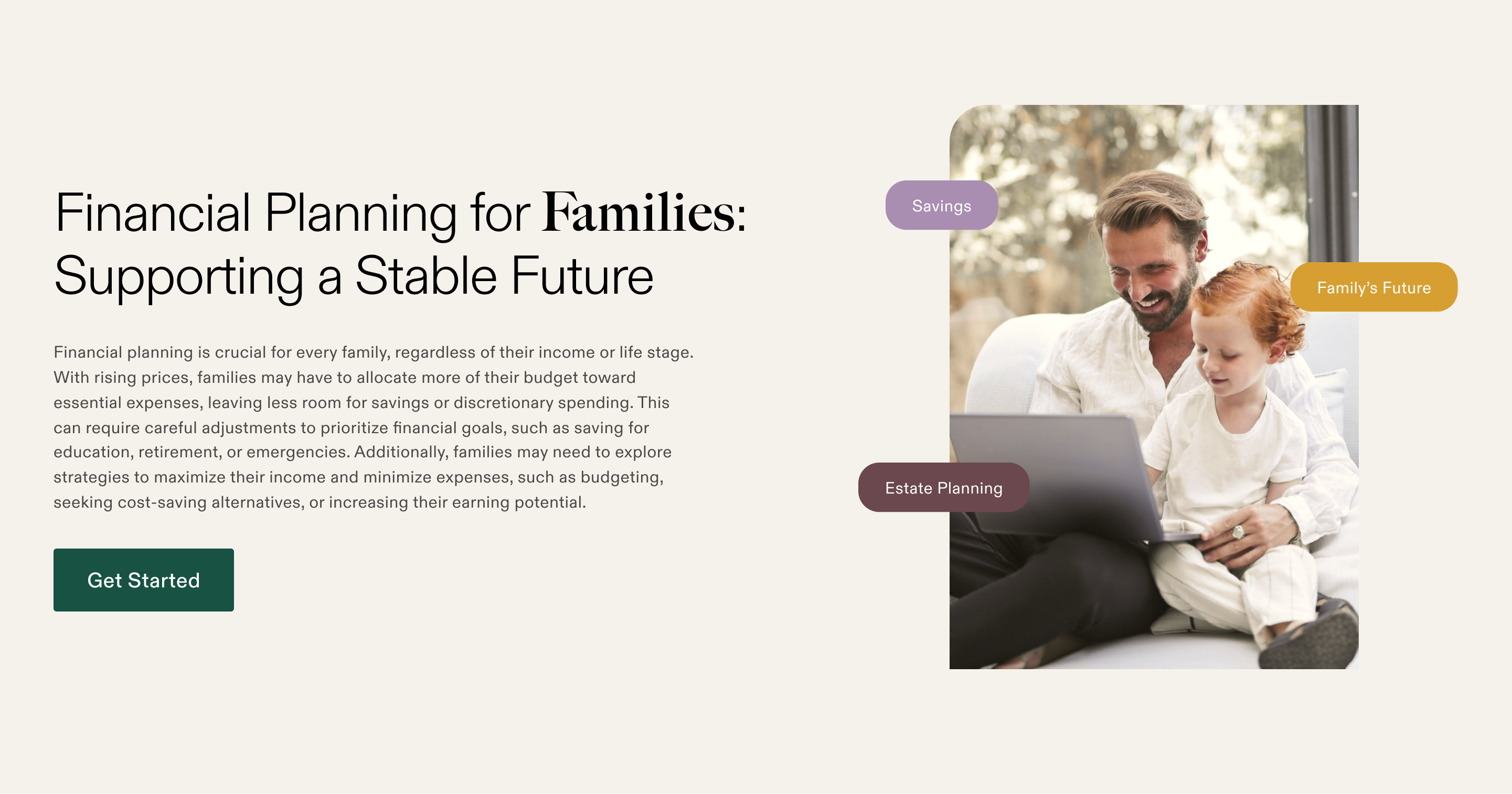 Financial Planning for Families: Helping to Ensure a Stable Future
