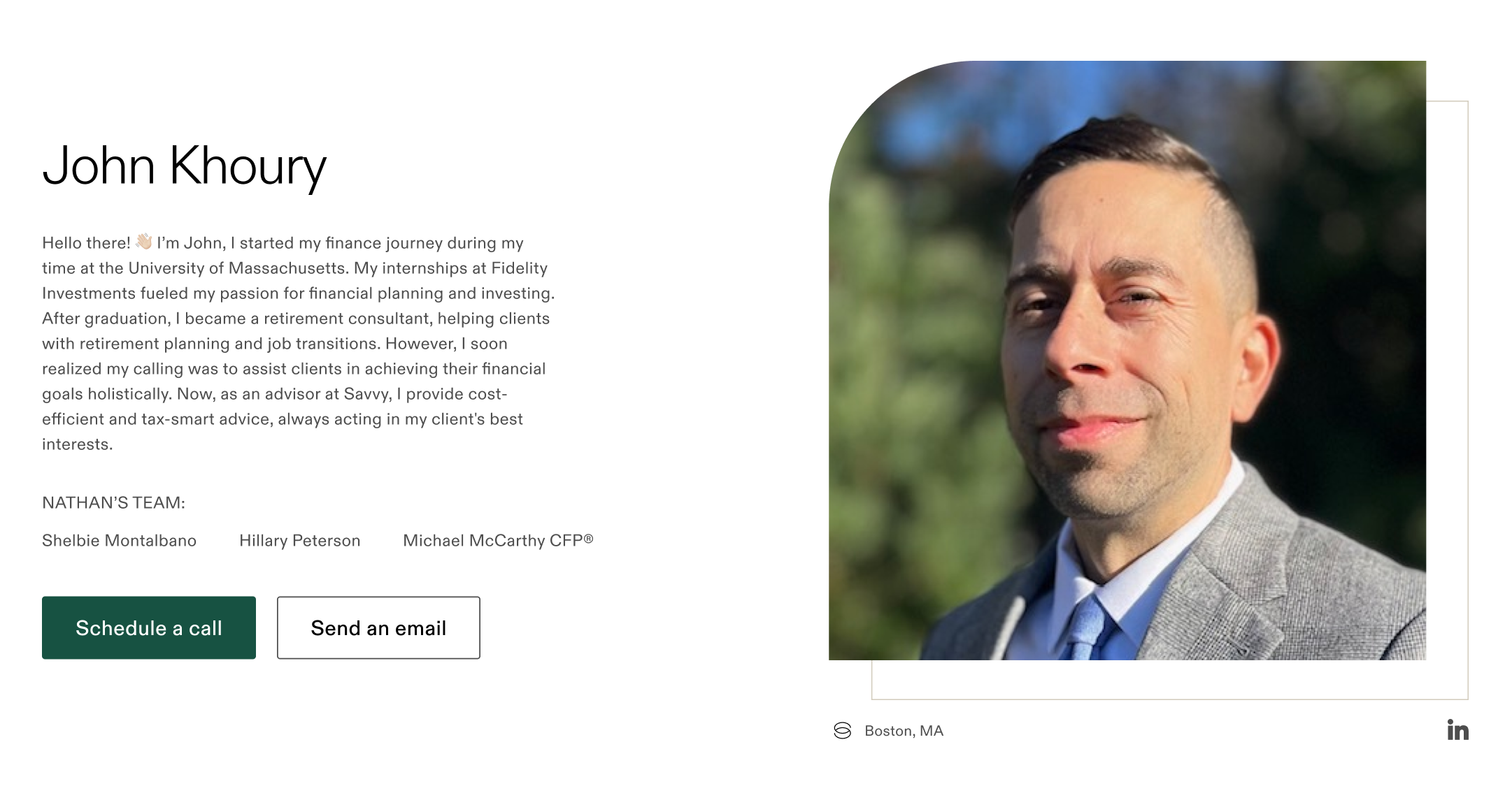 John Khoury: Financial Advisor in Boston, MA | Savvy