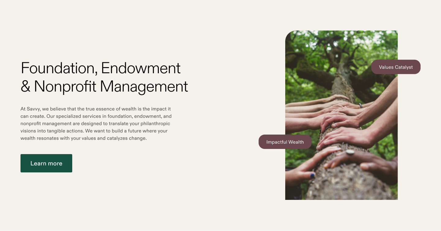 Foundations & Endowments Consulting | Savvy