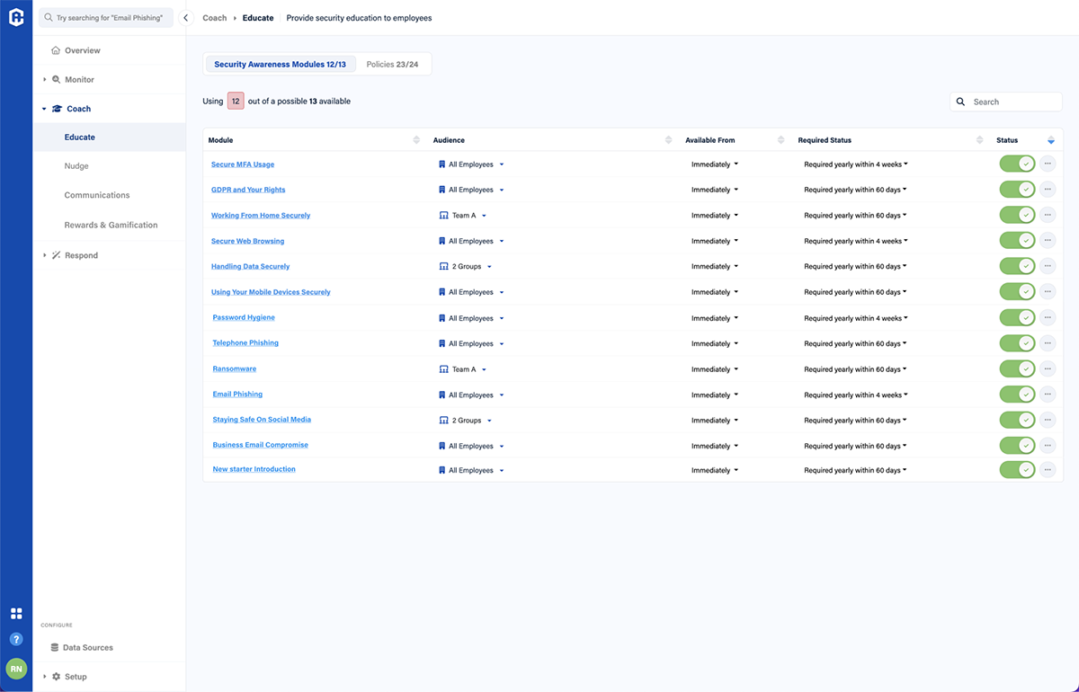 The #1 platform for security awareness teams