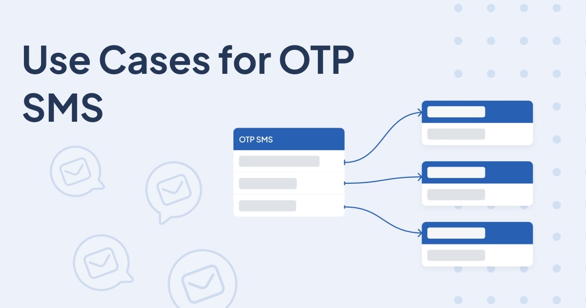 Use Cases for OTP SMS | Message Central Blog