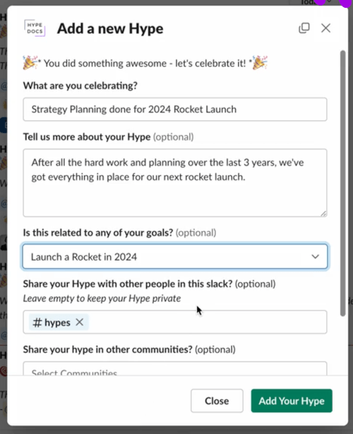 HypeDocs - Celebrate Every Win and Boost Employee Engagement
