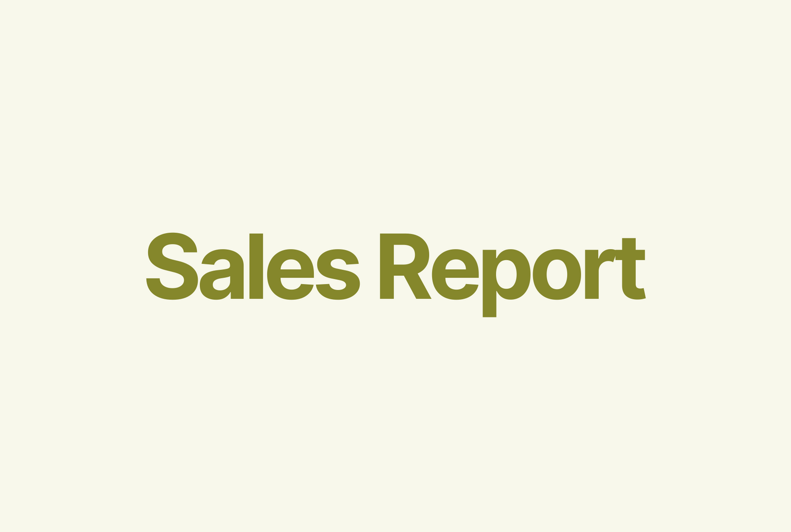How to Create an Effective Sales Report