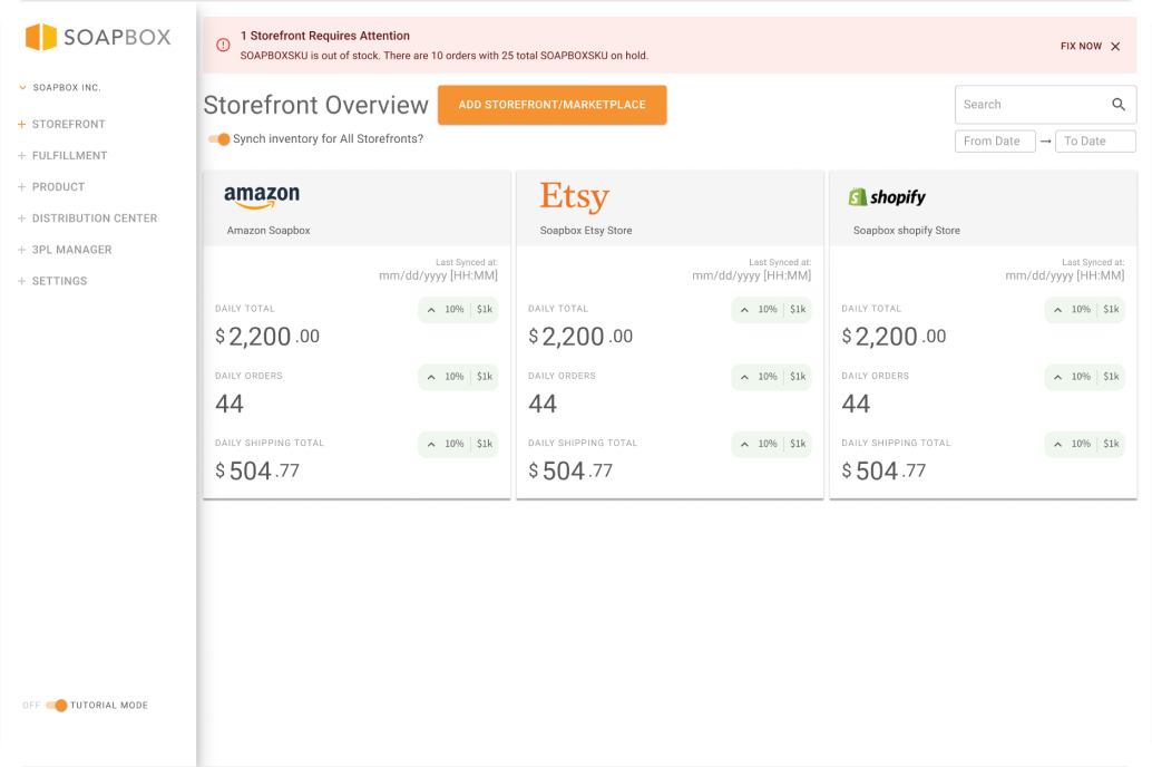 Soapbox - Warehouse Transportation Fulfillment