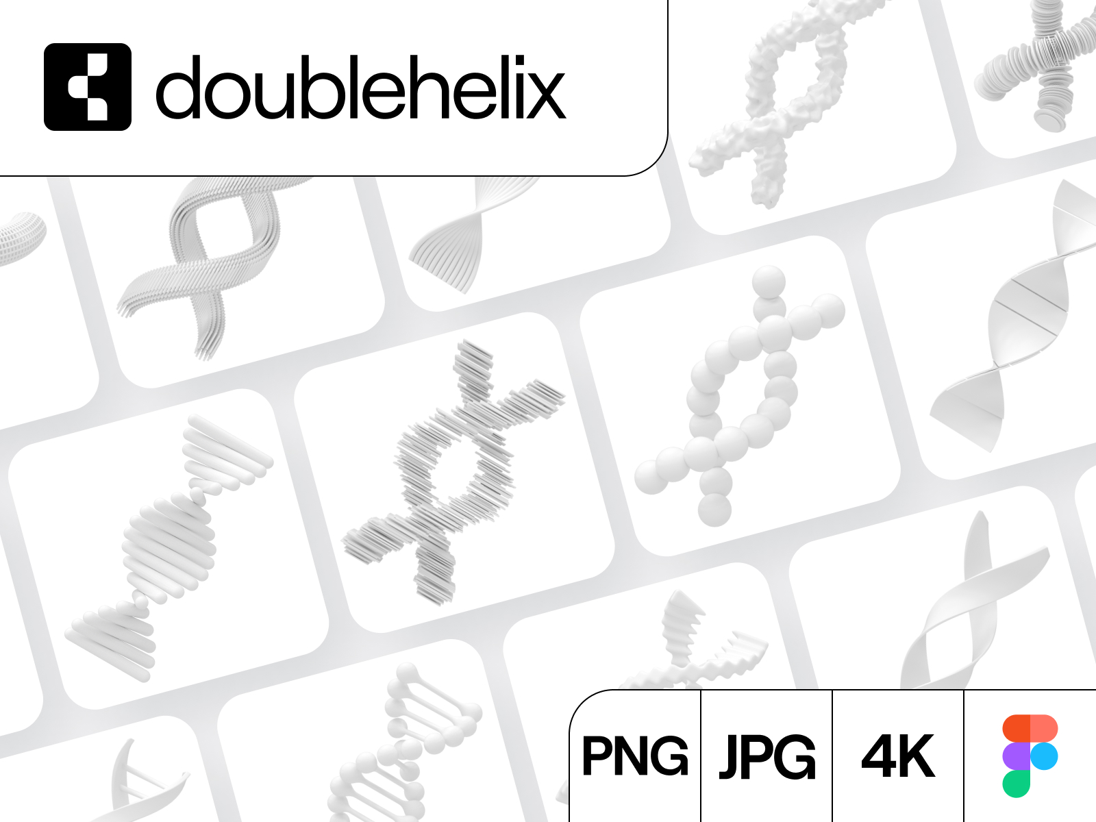 strangehelix.bio | Product | doublehelix: 25 Abstract 3D Genetic DNA ...