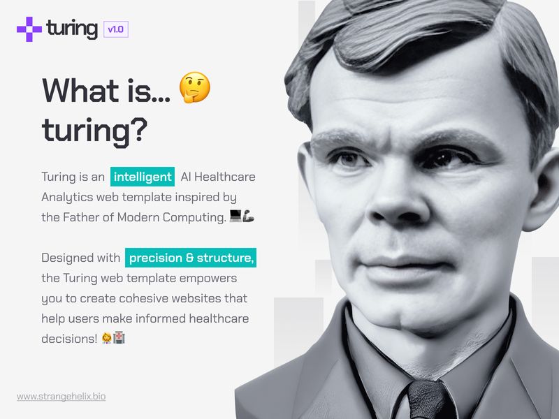 strangehelix.bio | Product | turing: AI Healthcare Analytics Website