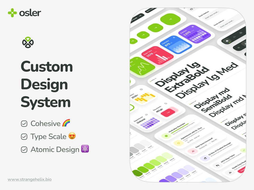 strangehelix.bio | Product | osler UI Kit: AI-Driven Telehealth ...