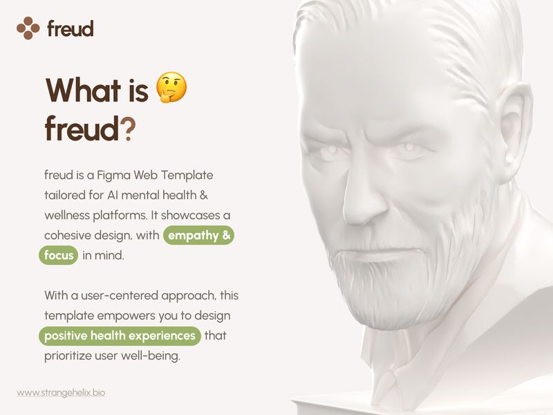 strangehelix.bio | Product | freud: freud: AI Mental Health Companion ...