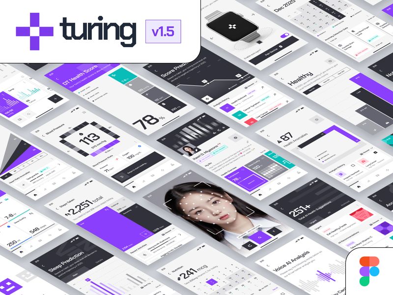 strangehelix.bio | Product | turing UI Kit: AI-Driven Smart Healthcare App