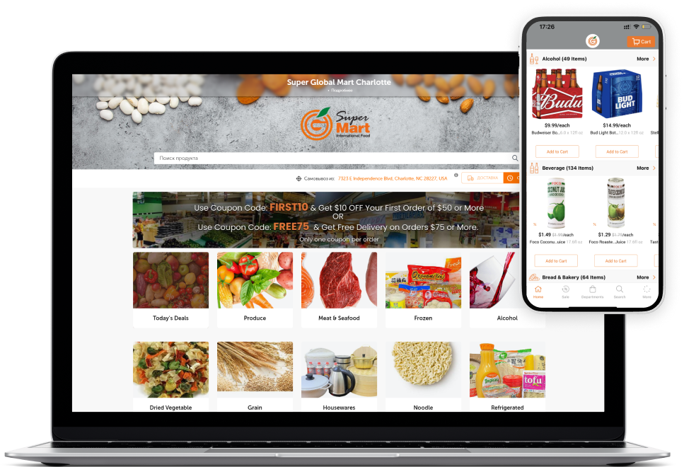 End-to-end eCommerce platform for food retailers | Local express