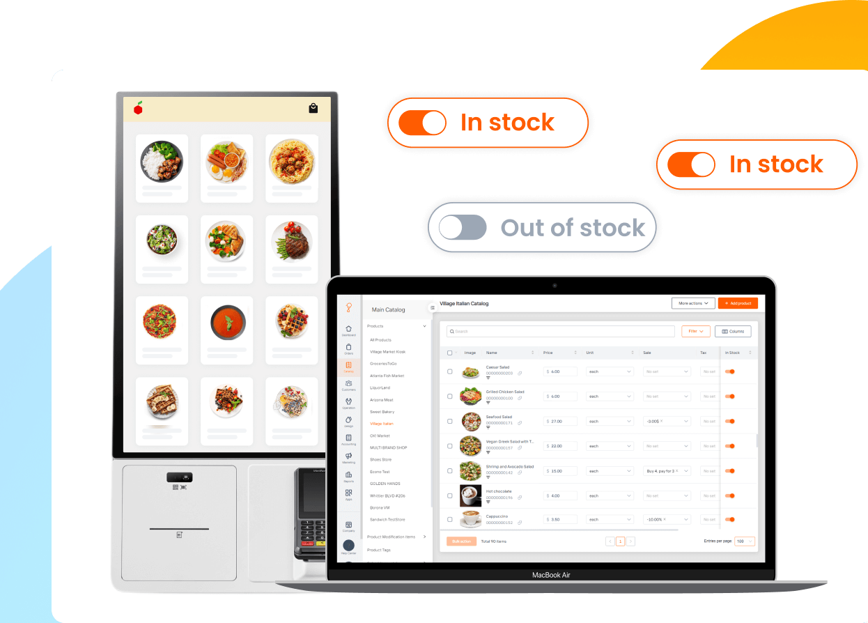 Self-Ordering Kiosk Systems