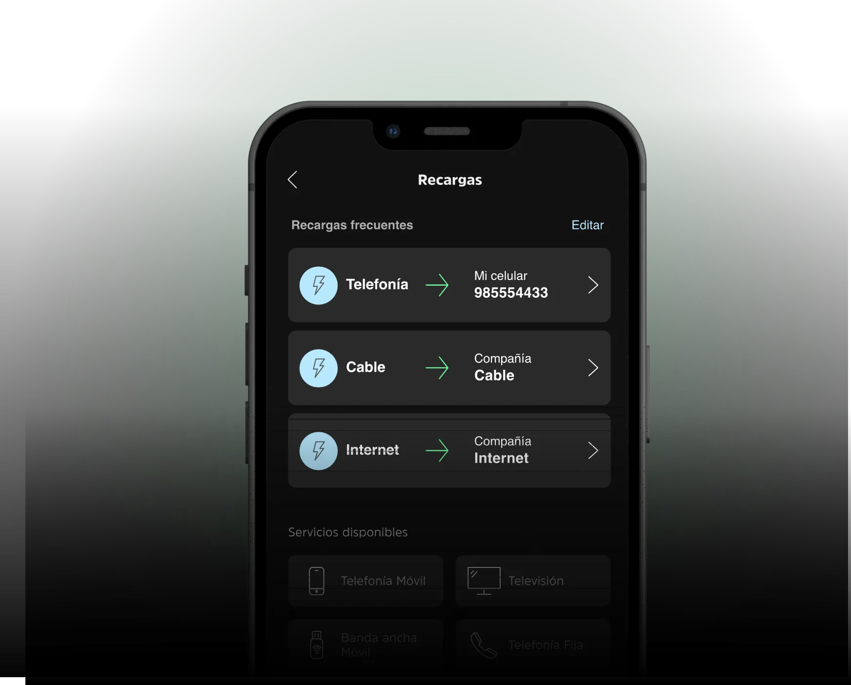 Tenpo | Recargas | Recarga en línea DIRECTV, WOM y miles de servicios
