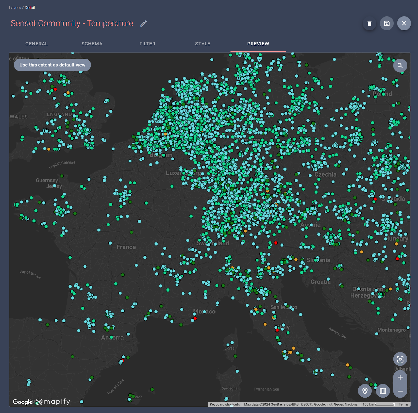 Display environmental sensor data in 5 steps using Mapify and Sensor.Community | Mapify IoI