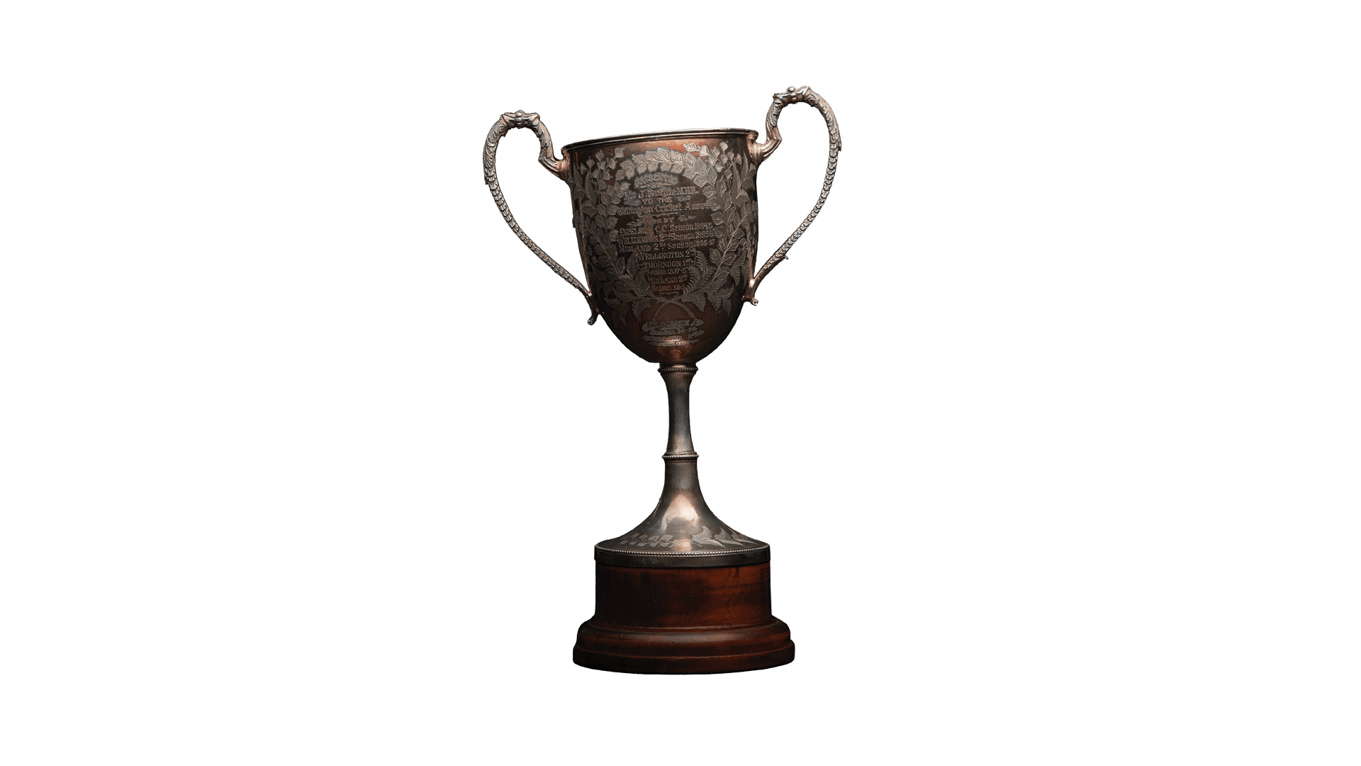 Trophy Presented by Mr. J. Duthie M.H.R. to the Wellington Cricket ...