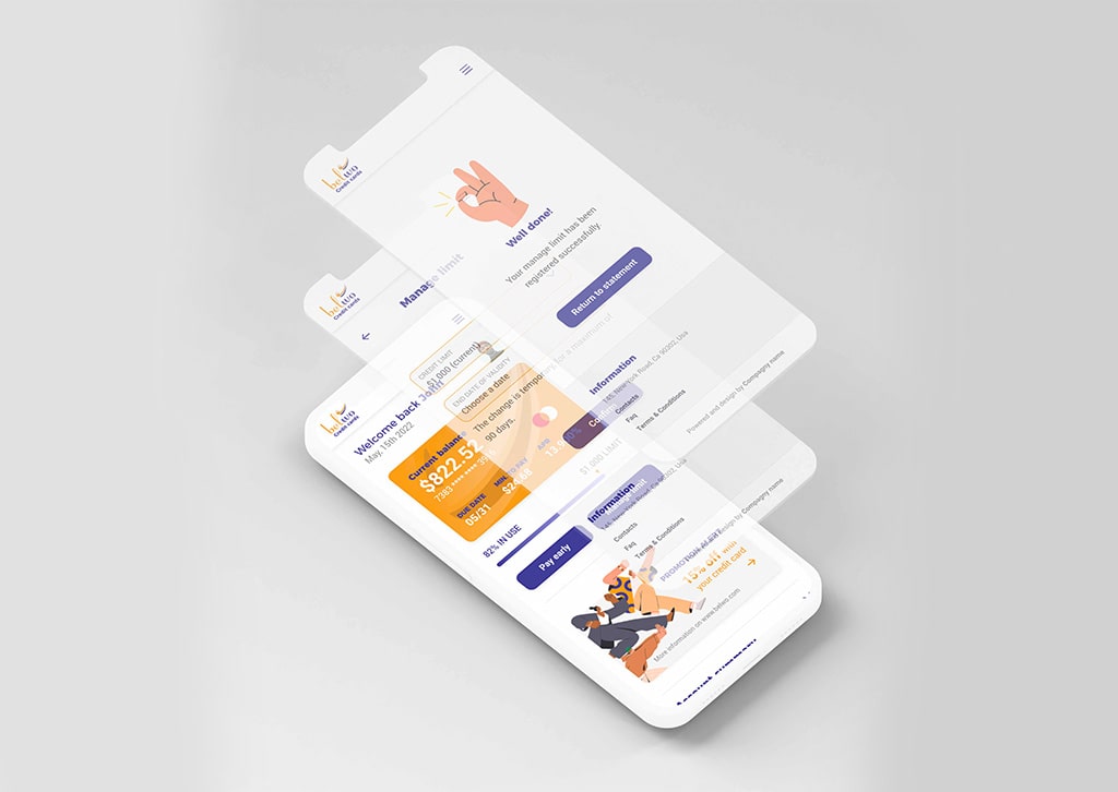 Pigment Libre - Design UX UI application de gestion de carte de crédit