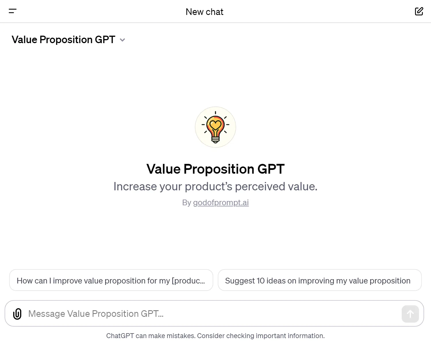 Value Proposition GPT - Increase your product’s perceived value.