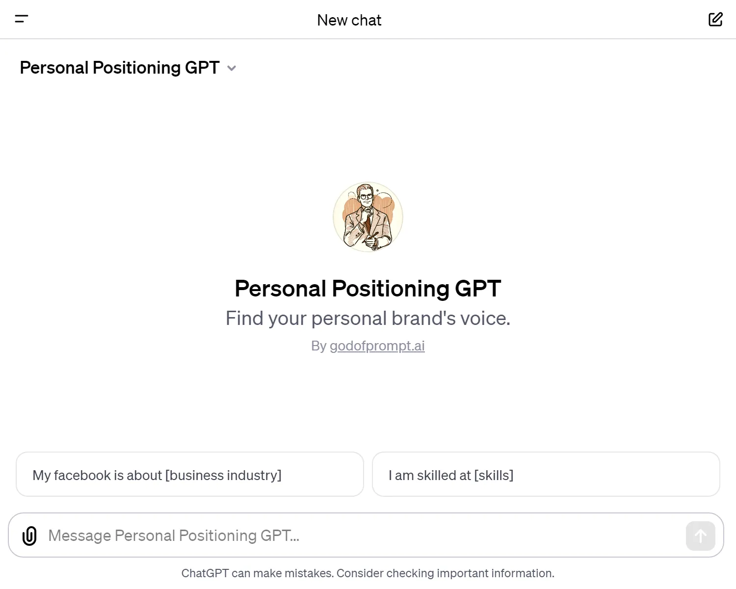 Personal Positioning GPT - Find your personal brand's voice.
