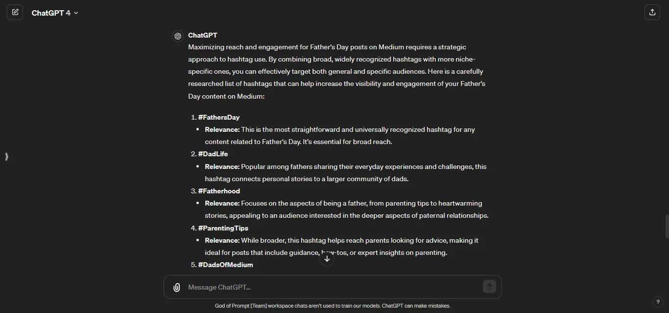 Write medium Posts From Scratch: Here's 15 ChatGPT Prompts to use - Prompts
