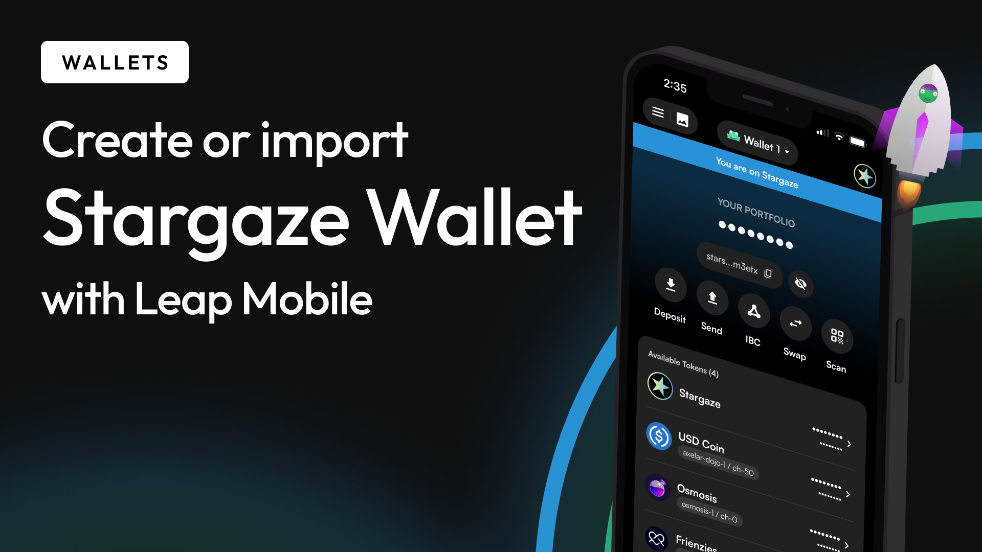 How to Create a Stargaze Mobile Wallet using the Leap Wallet Mobile App?