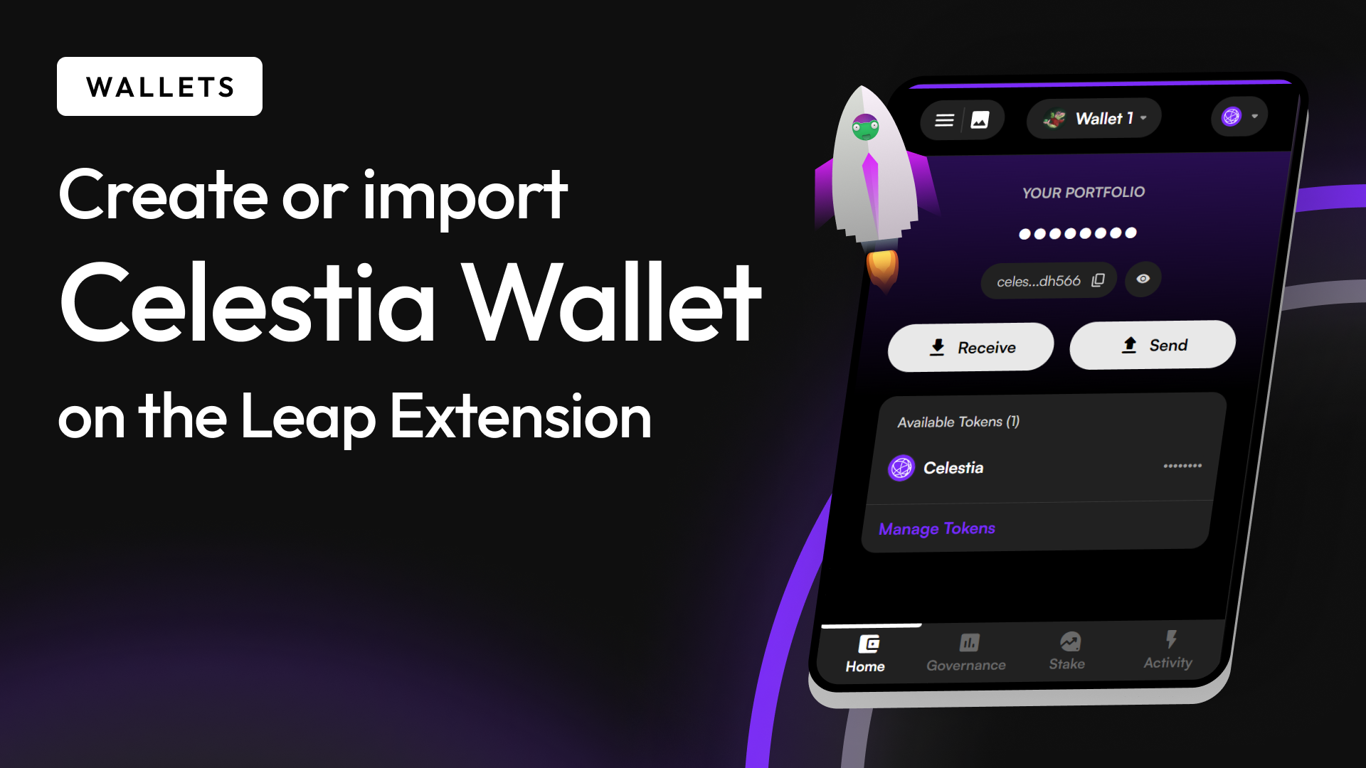 How to Create a Celestia Desktop Wallet using Leap Wallet?