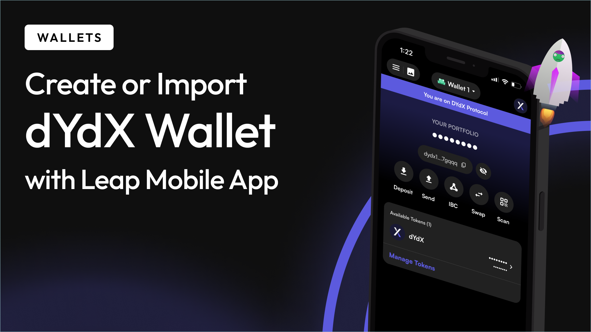 How to Create a dYdX wallet using the Leap Wallet Mobile App?