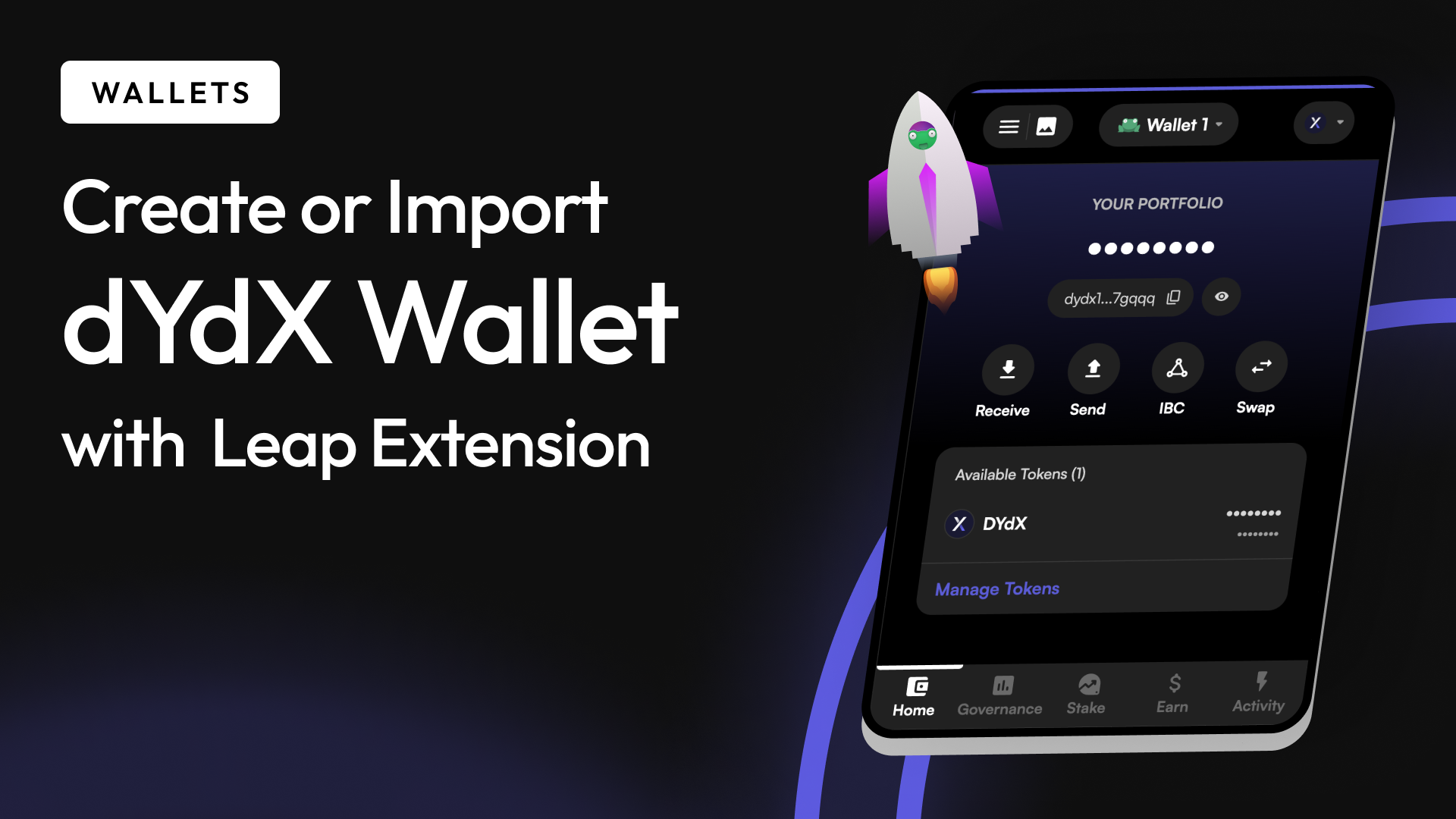 How to Create a dYdX Wallet using Leap Wallet?