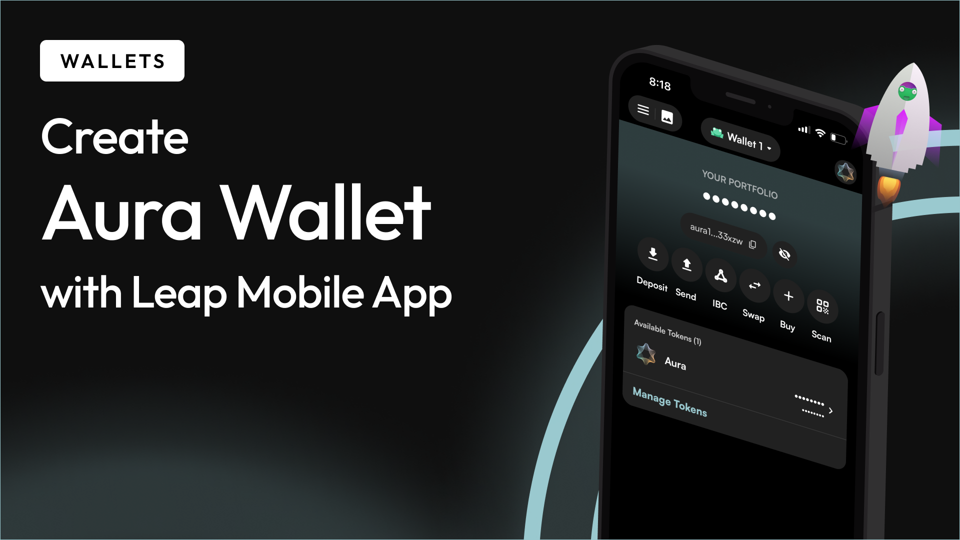 How to Create or Import an Aura Mobile Wallet using the Leap Wallet Mobile App?