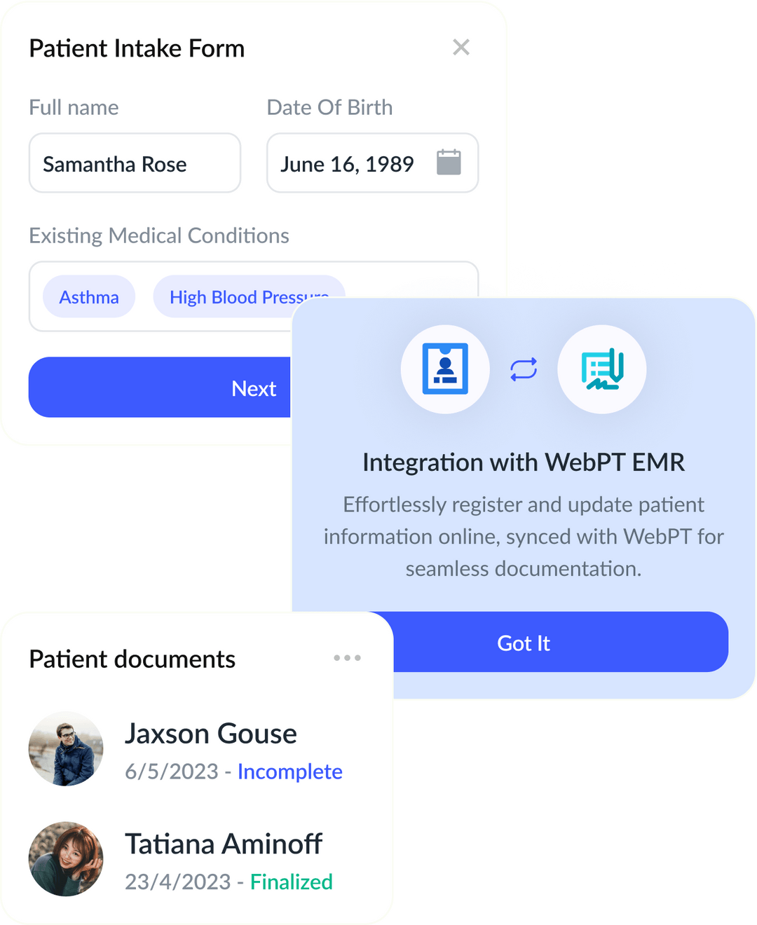 Front Office Roles | WebPT
