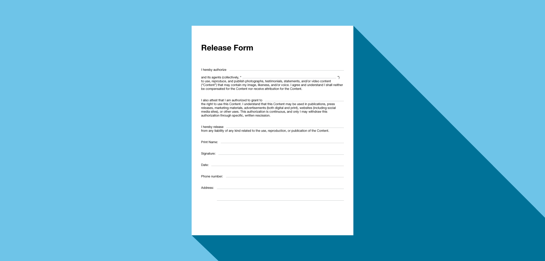 Testimonial Release Form | WebPT