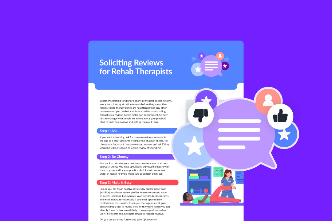 Soliciting Reviews for Rehab Therapists | WebPT