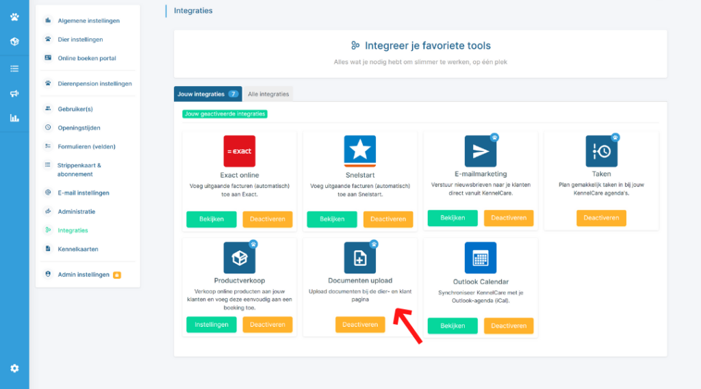Tip voor alle producten: Documenten uploaden