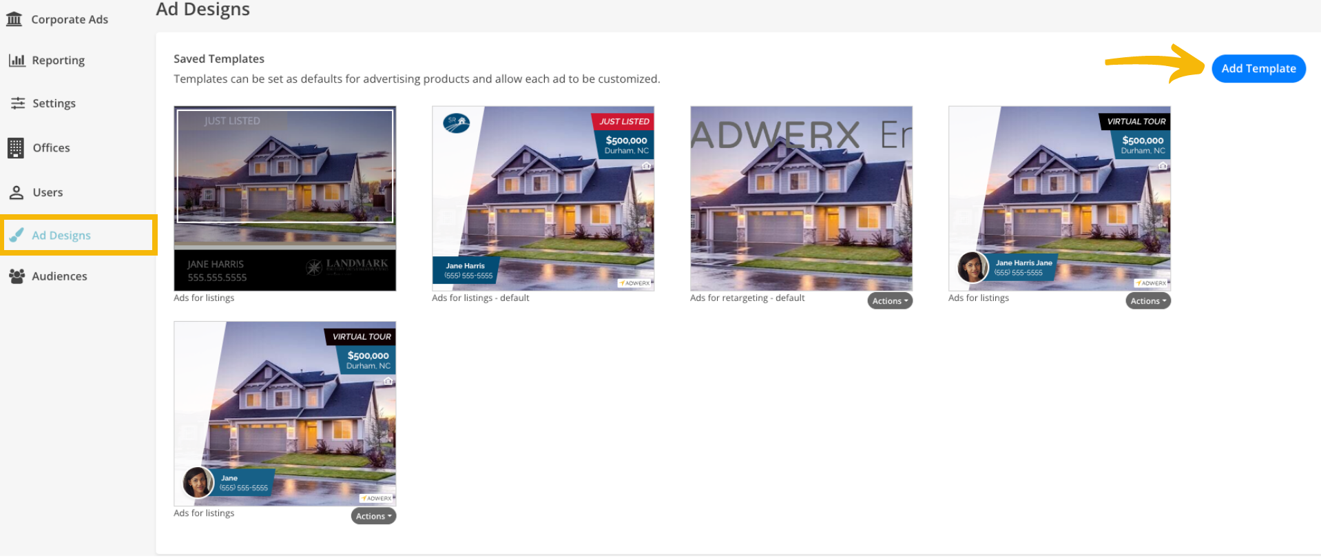 How to Add a New Ad Template in the Enterprise Dashboard