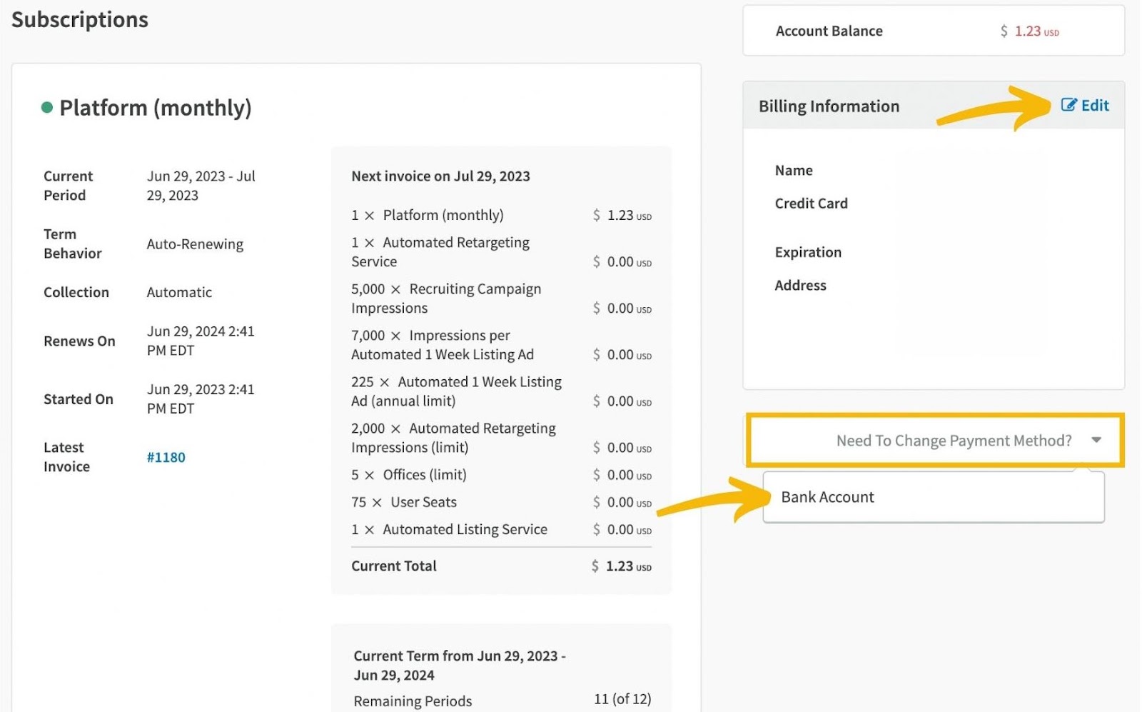 How to Update Your Payment Method