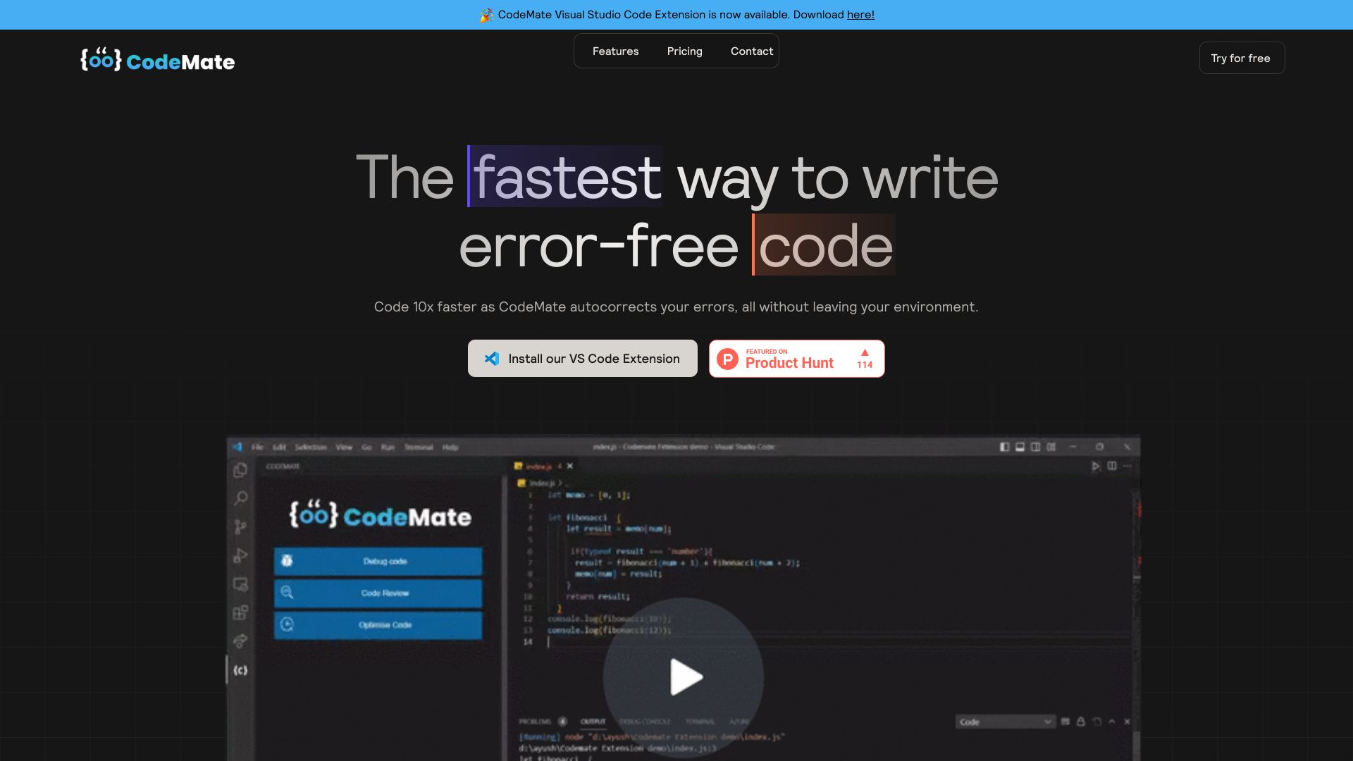CodeMate AI: Streamline coding with CodeMate: error-correcting ...