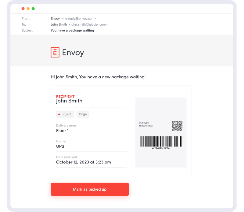 Mailroom software - Envoy Deliveries | Envoy